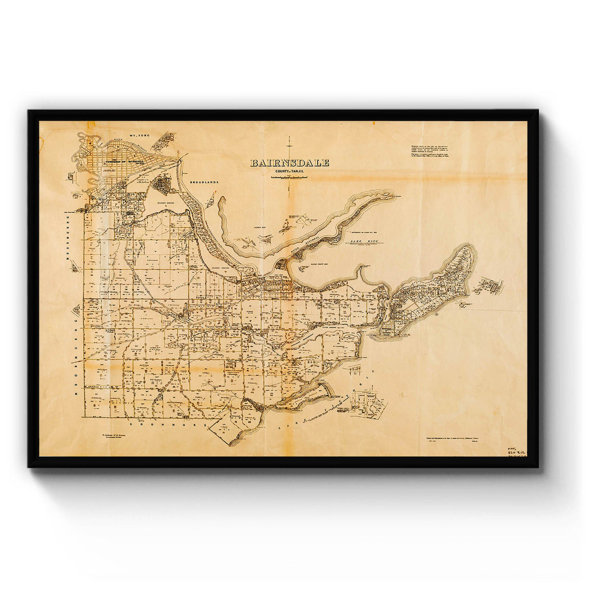 Bairnsdale, Victoria Australia Vintage Map #7 (1953) – Vintage Maps