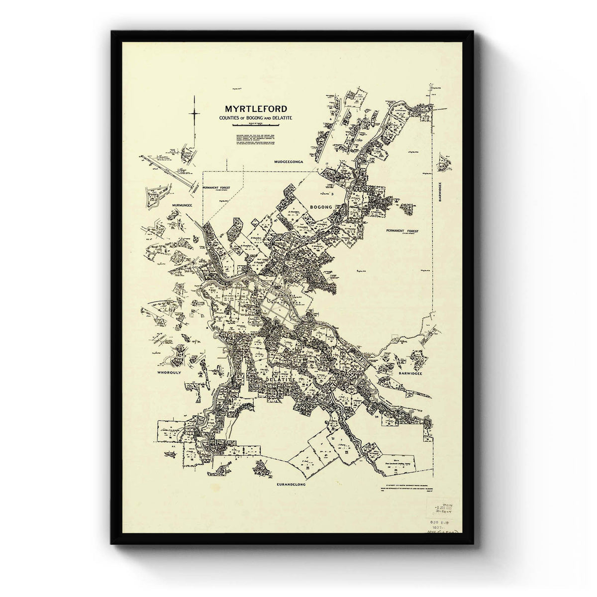 Myrtleford, Victoria Australia Vintage Map #3 (1958) – Vintage Maps