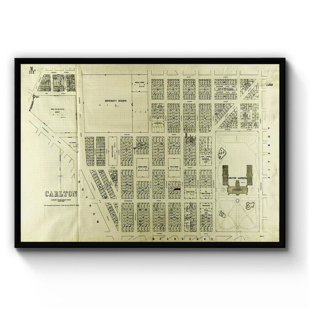 Vintage Maps of Carlton, Victoria