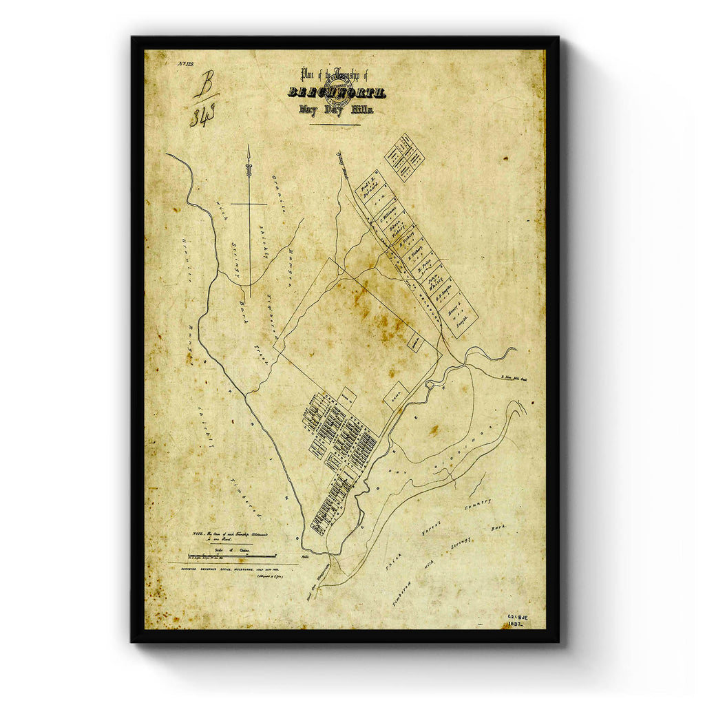Beechworth, Victoria Vintage Maps