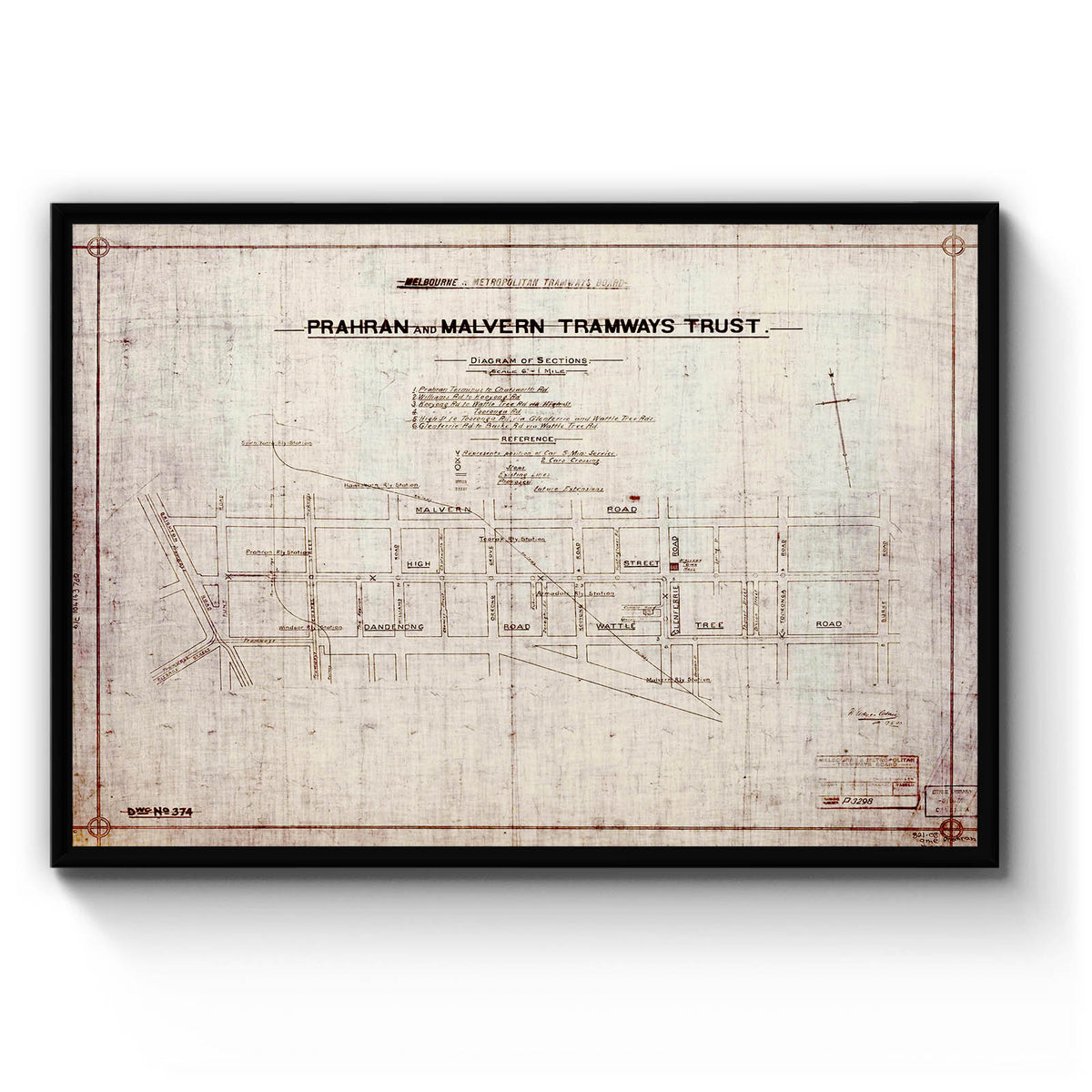 Armadale, Victoria Australia Vintage Map #15 (1909) – Vintage Maps