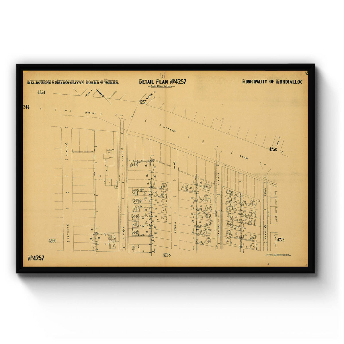 Mordialloc, Victoria Australia Vintage Map #77 (1940) – Vintage Maps