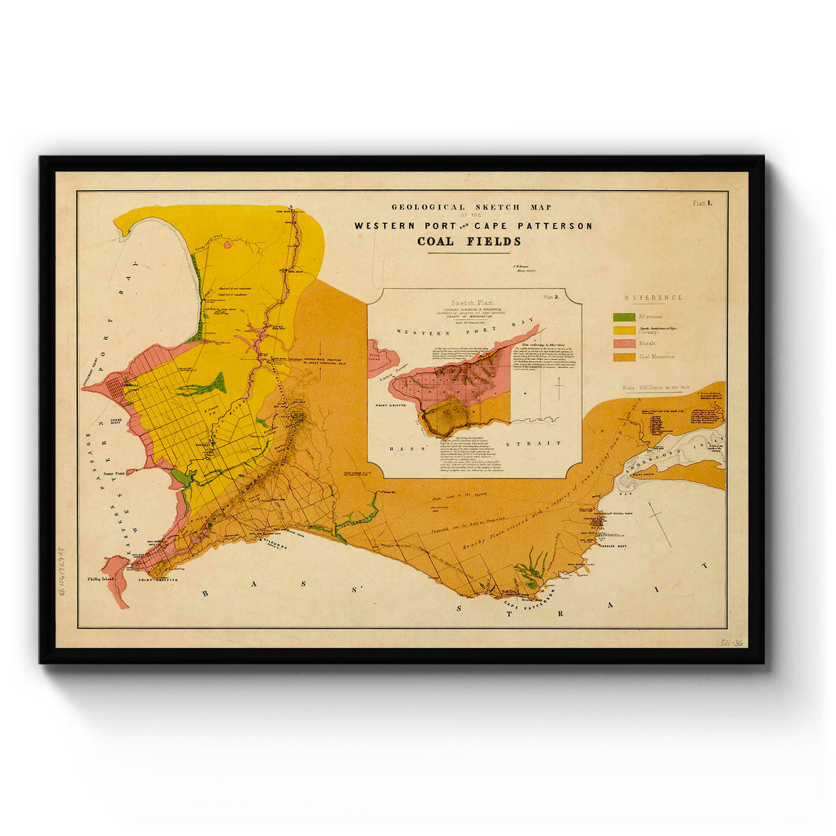 Corinella, Victoria Australia Vintage Map #3 (1872) – Vintage Maps