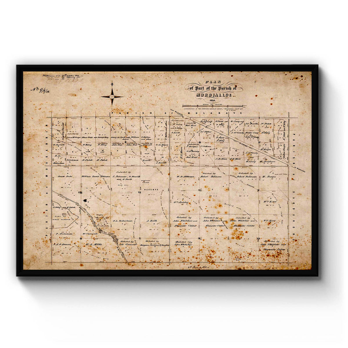 Mordialloc, Victoria Australia Vintage Map #33 (1855) – Vintage Maps