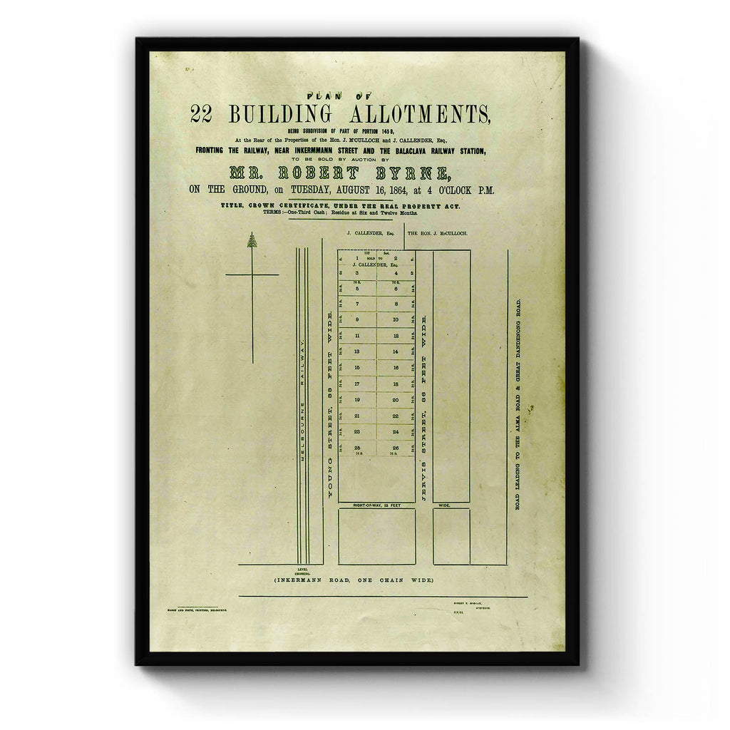 Balaclava, Victoria Vintage Maps