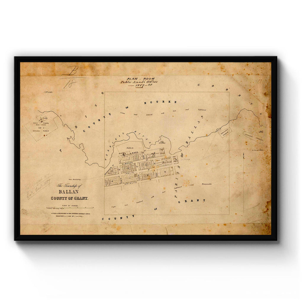 Ballan, Victoria Vintage Maps