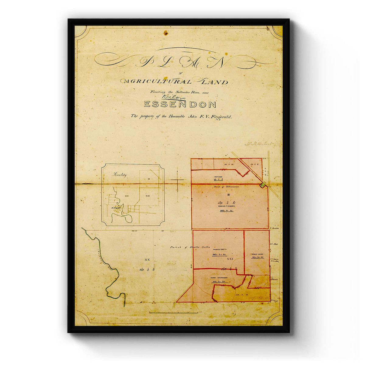 Keilor, Victoria Australia Vintage Map #5 (185-?) – Vintage Maps
