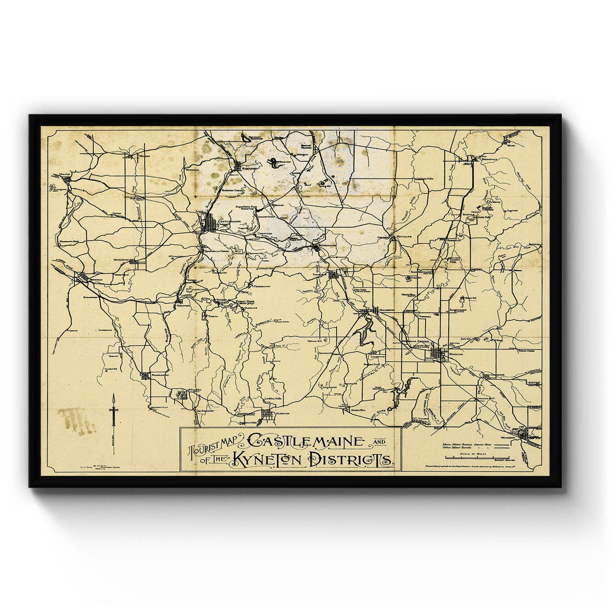 Castlemaine, Victoria Australia Vintage Map #25 (1933) – Vintage Maps