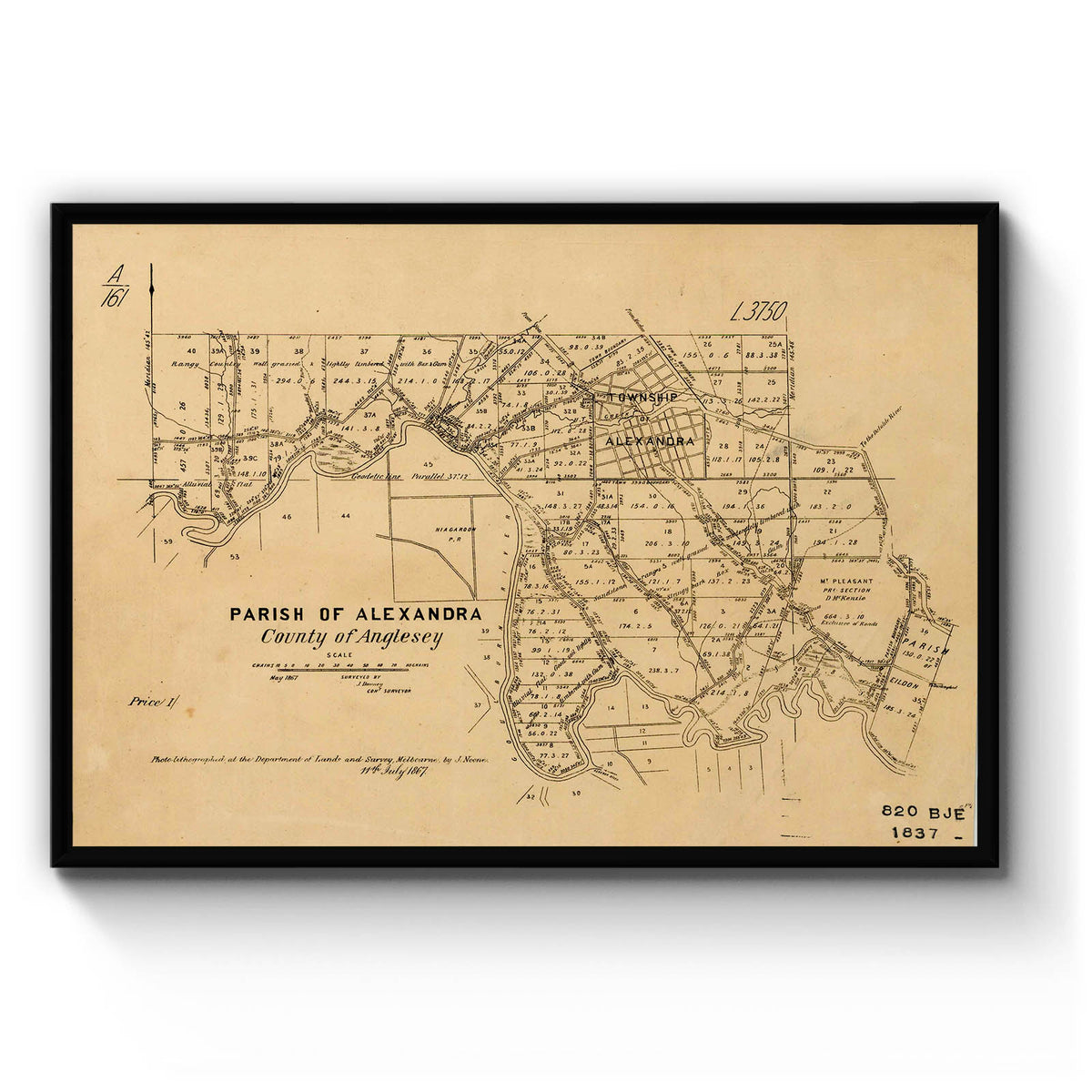 Alexandra, Victoria Australia Vintage Map #5 (1867) – Vintage Maps