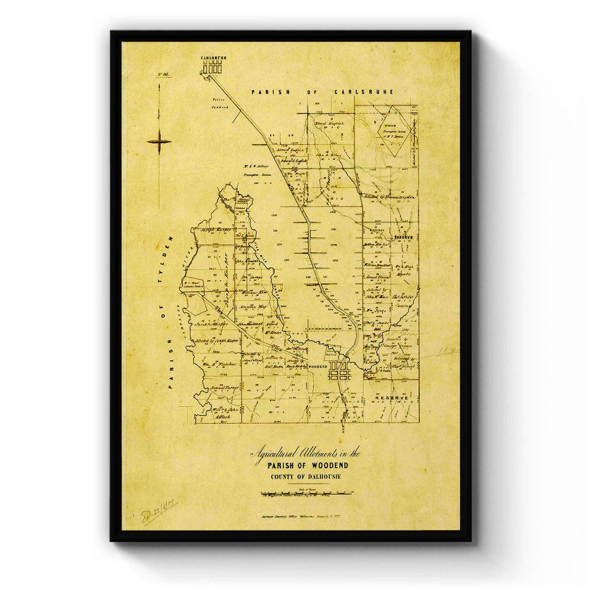 Woodend, Victoria Australia Vintage Map #3 (1857) – Vintage Maps