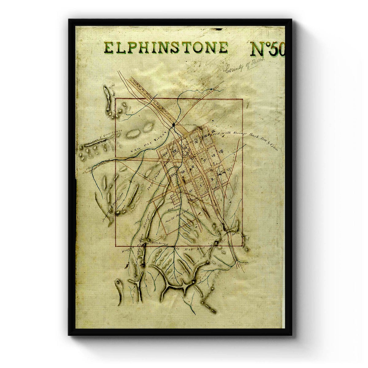 Elphinstone, Victoria Australia Vintage Map #9 (185-?) – Vintage Maps