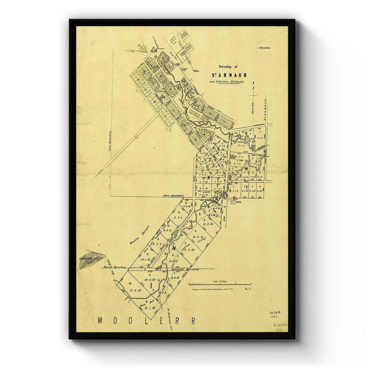 St Arnaud, Victoria Australia Vintage Map #6 (1864) – Vintage Maps