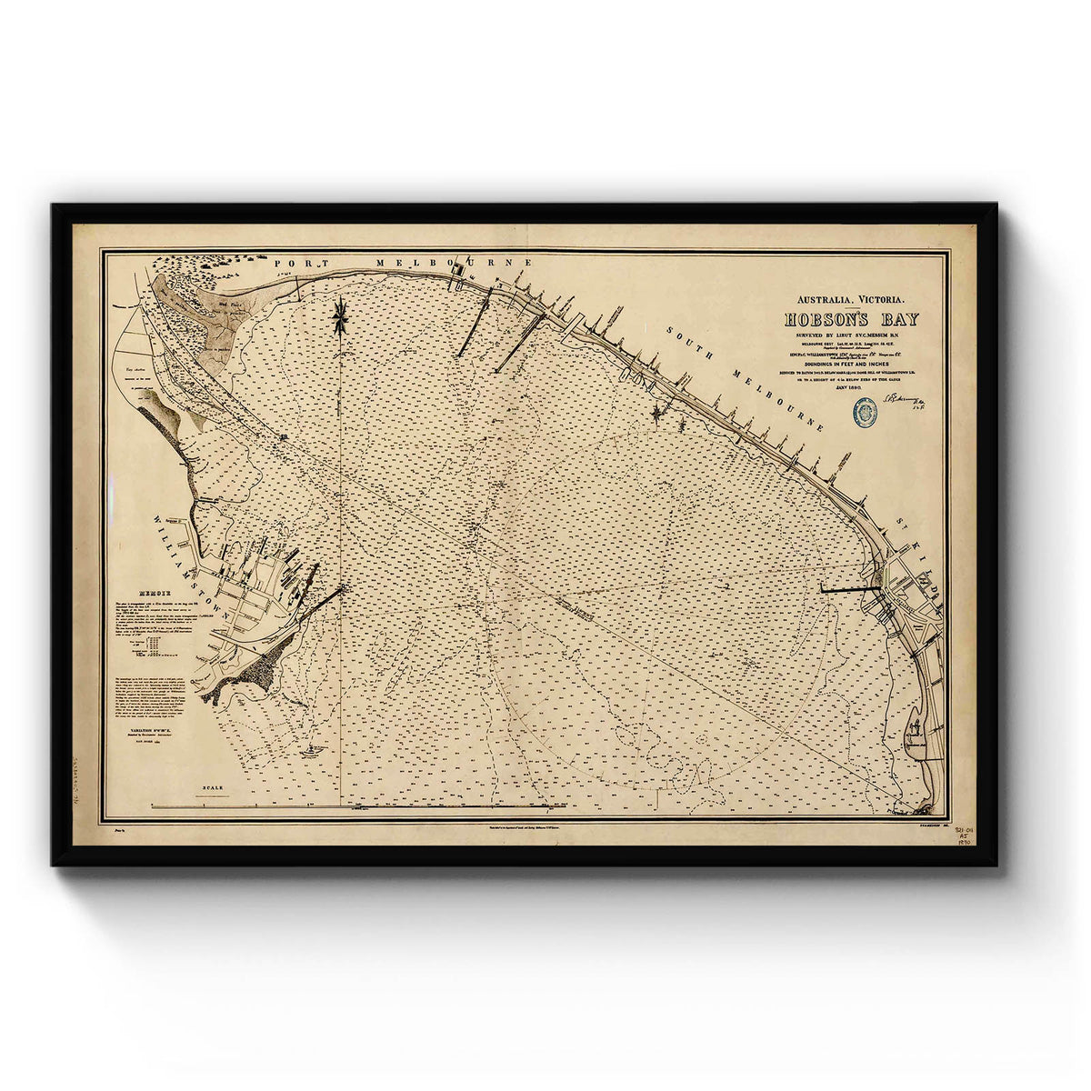 Williamstown, Victoria Australia Vintage Map #31 (1890) – Vintage Maps