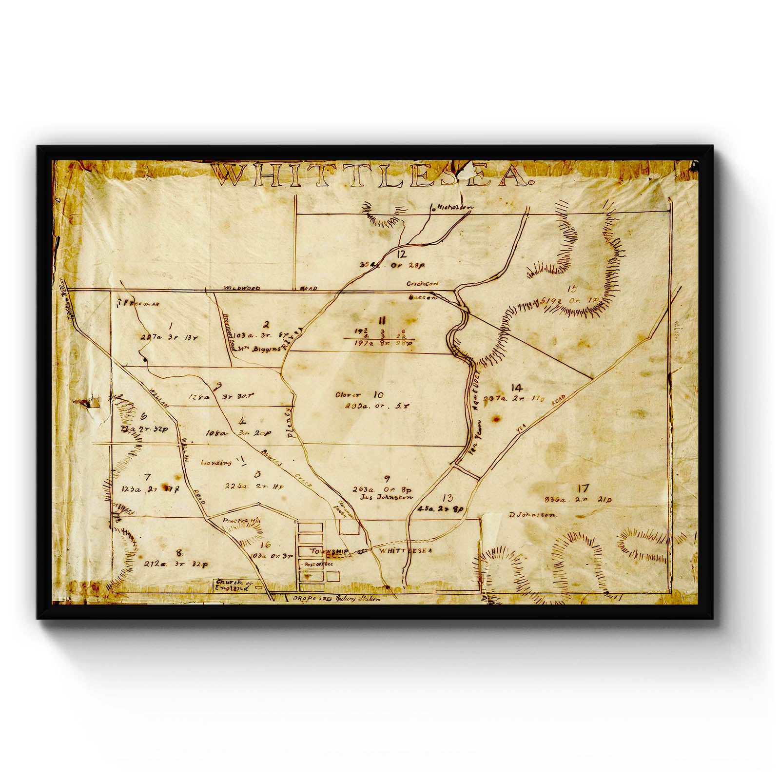 Whittlesea, Victoria Australia Vintage Map #1 (18--?) – Vintage Maps