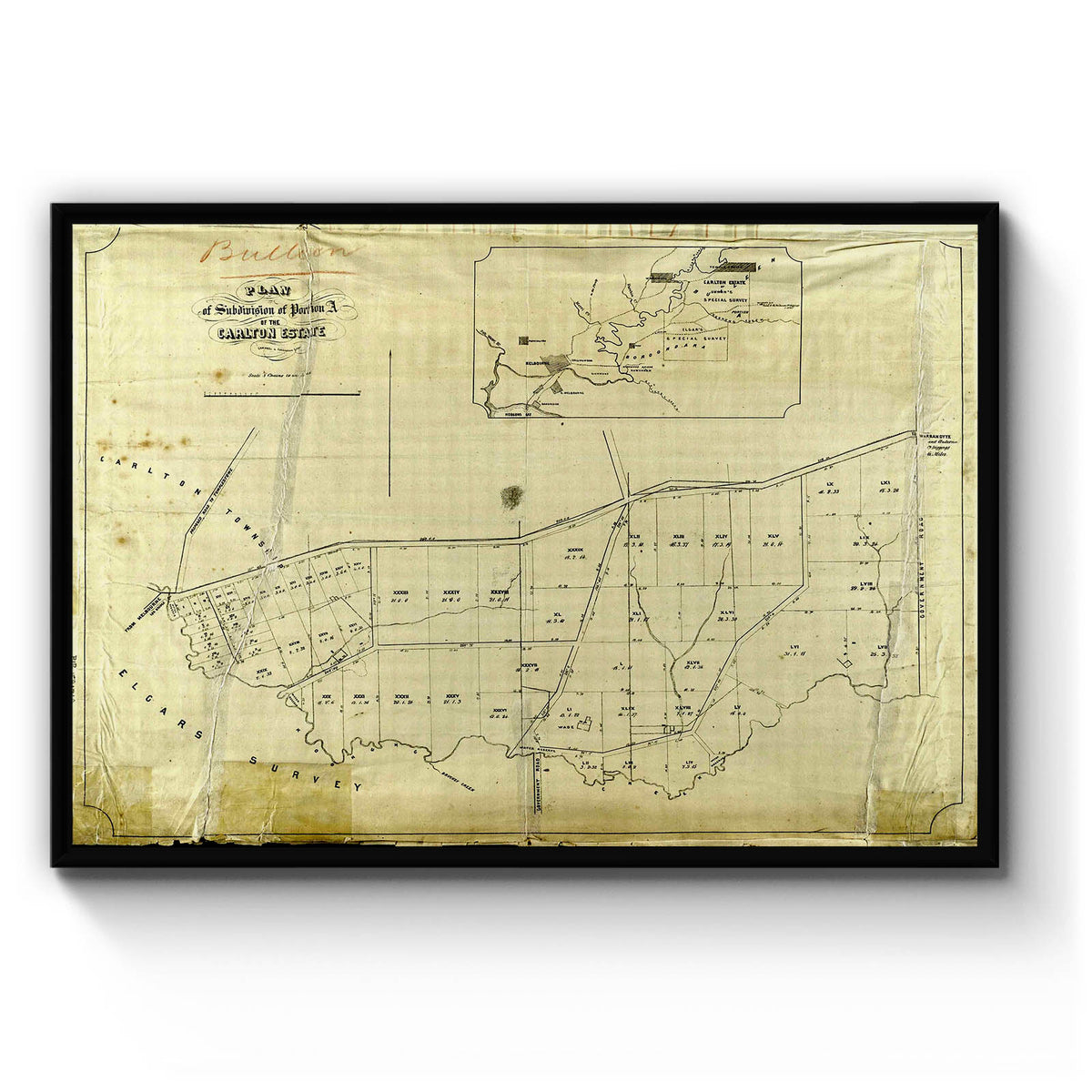 Doncaster, Victoria Australia Vintage Map #8 (185-) – Vintage Maps