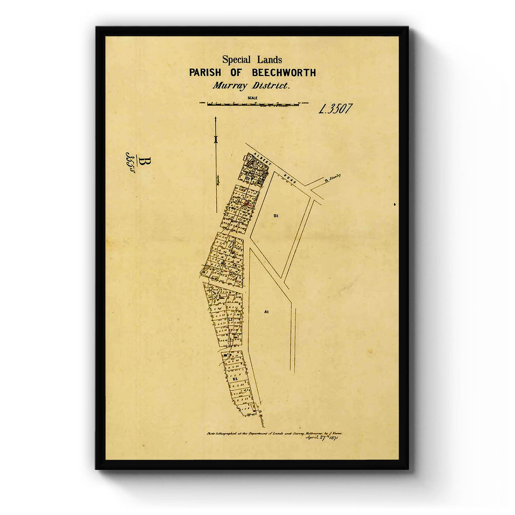 Beechworth, Victoria Vintage Maps