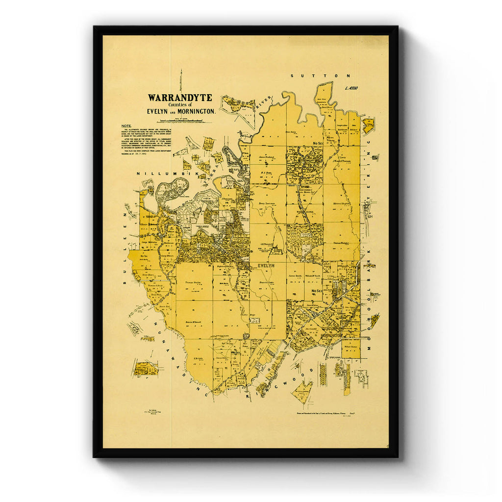 Warrandyte, Victoria Vintage Maps