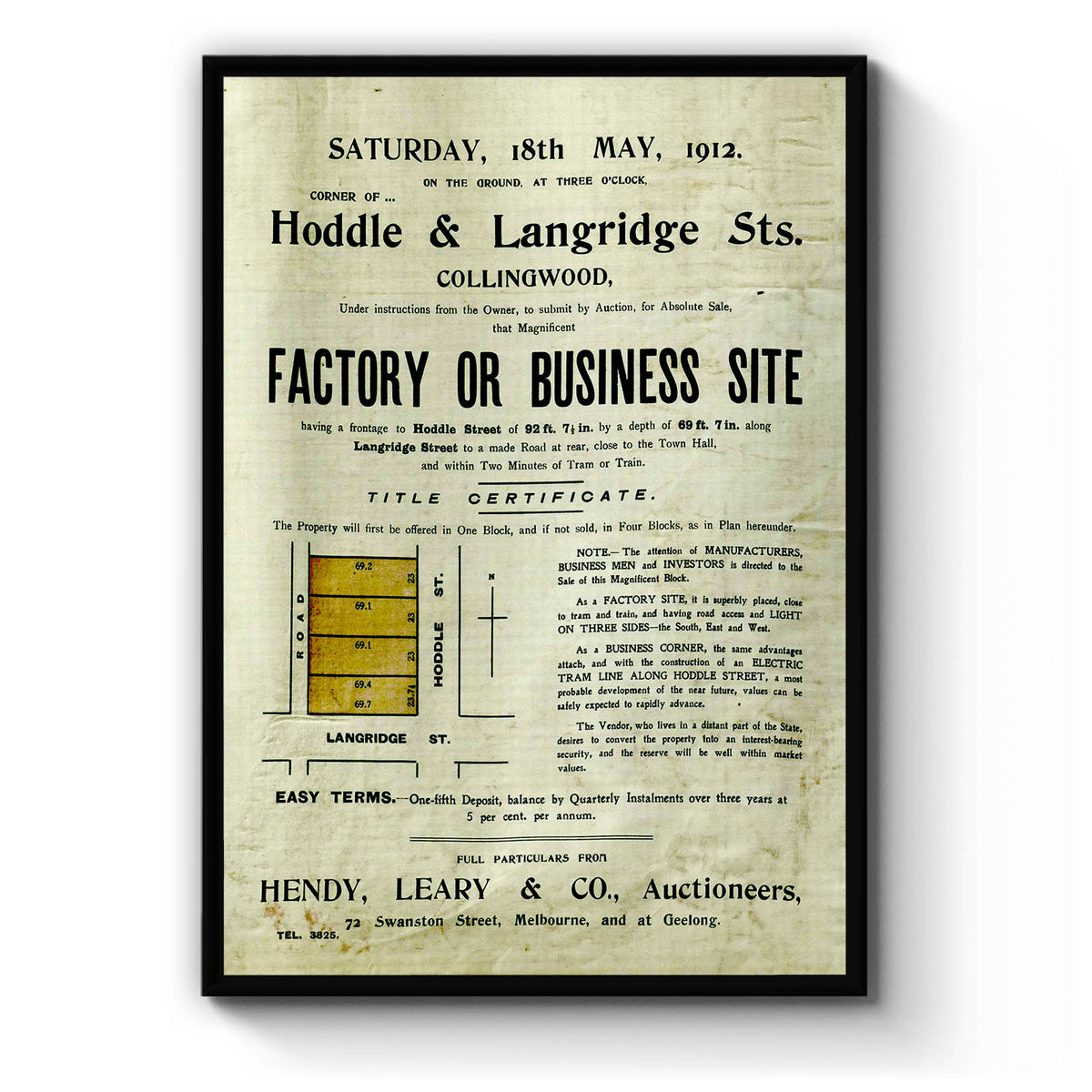 Collingwood, Victoria Australia Vintage Map #25 (1912) – Vintage Maps