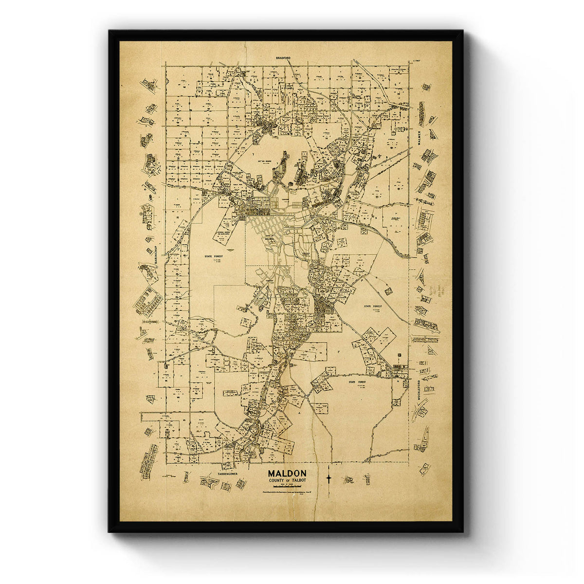 Maldon, Victoria Australia Vintage Map #12 (1930) – Vintage Maps
