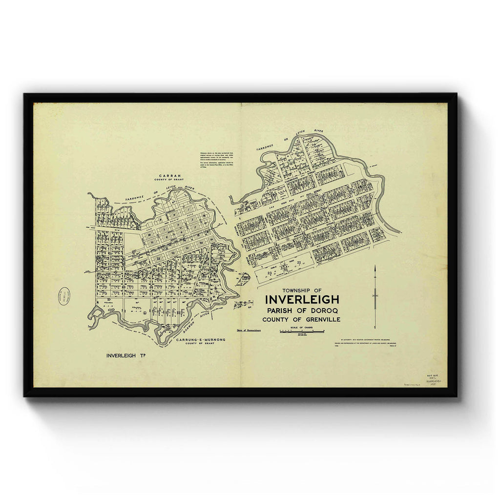Inverleigh, Victoria Vintage Maps