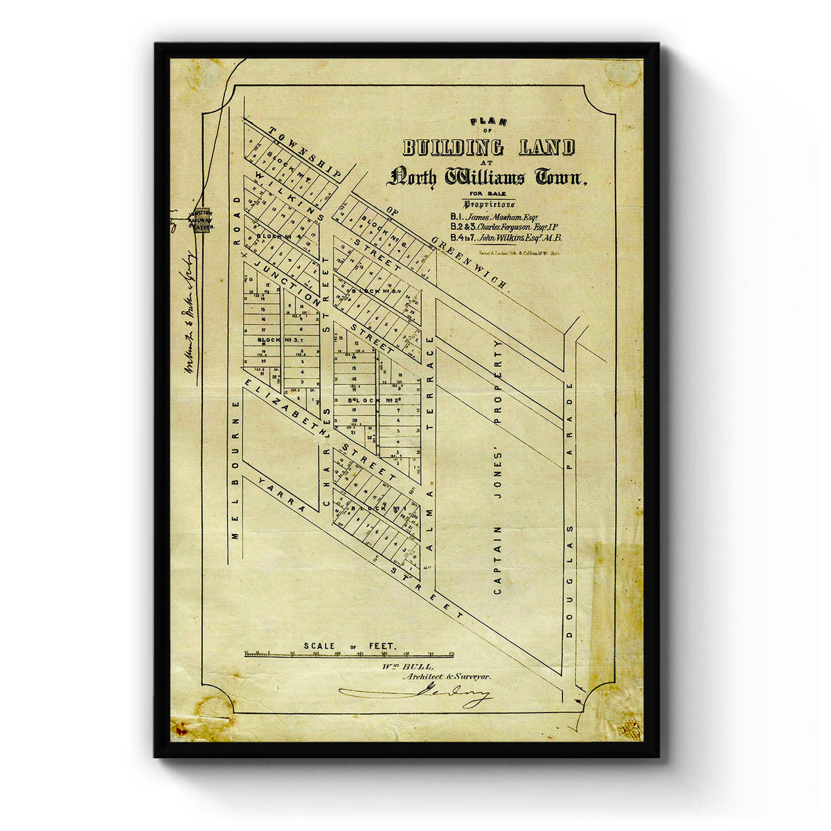 Williamstown, Victoria Australia Vintage Map #52 (185-?) – Vintage Maps