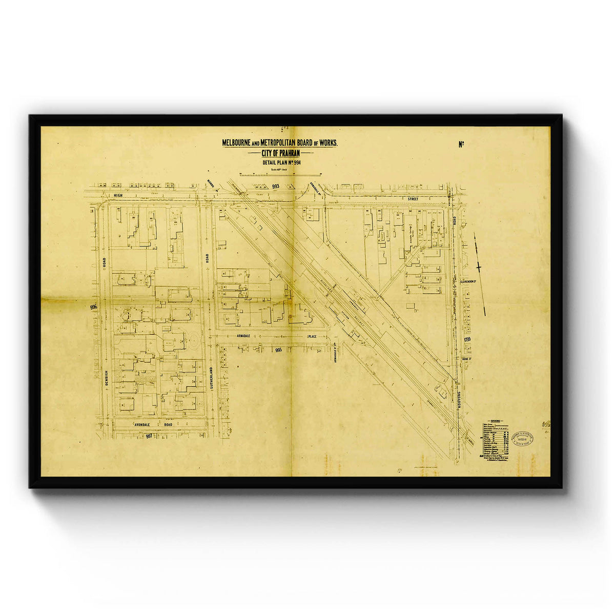 Armadale, Victoria Australia Vintage Map #18 (1900) – Vintage Maps