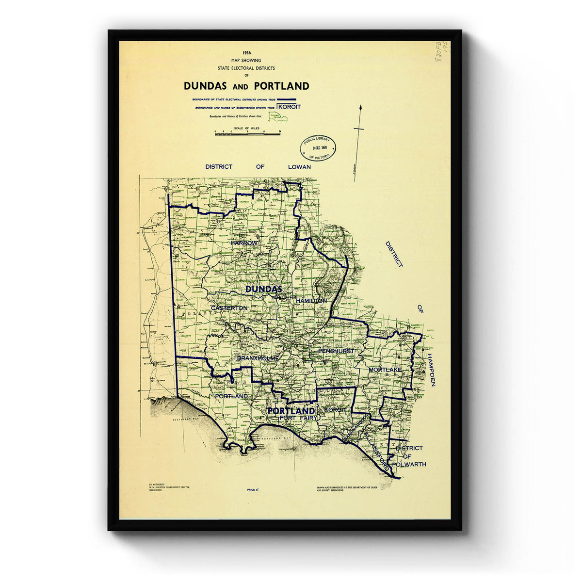 Portland, Victoria Australia Vintage Map #12 (1956) – Vintage Maps