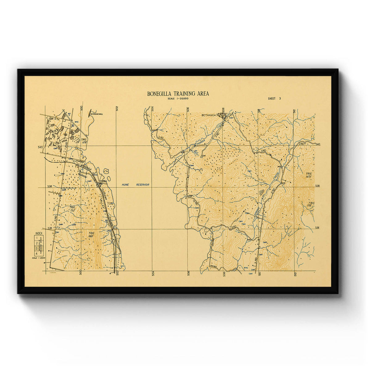 Bonegilla, Victoria Australia Vintage Map #4 (193-?) – Vintage Maps