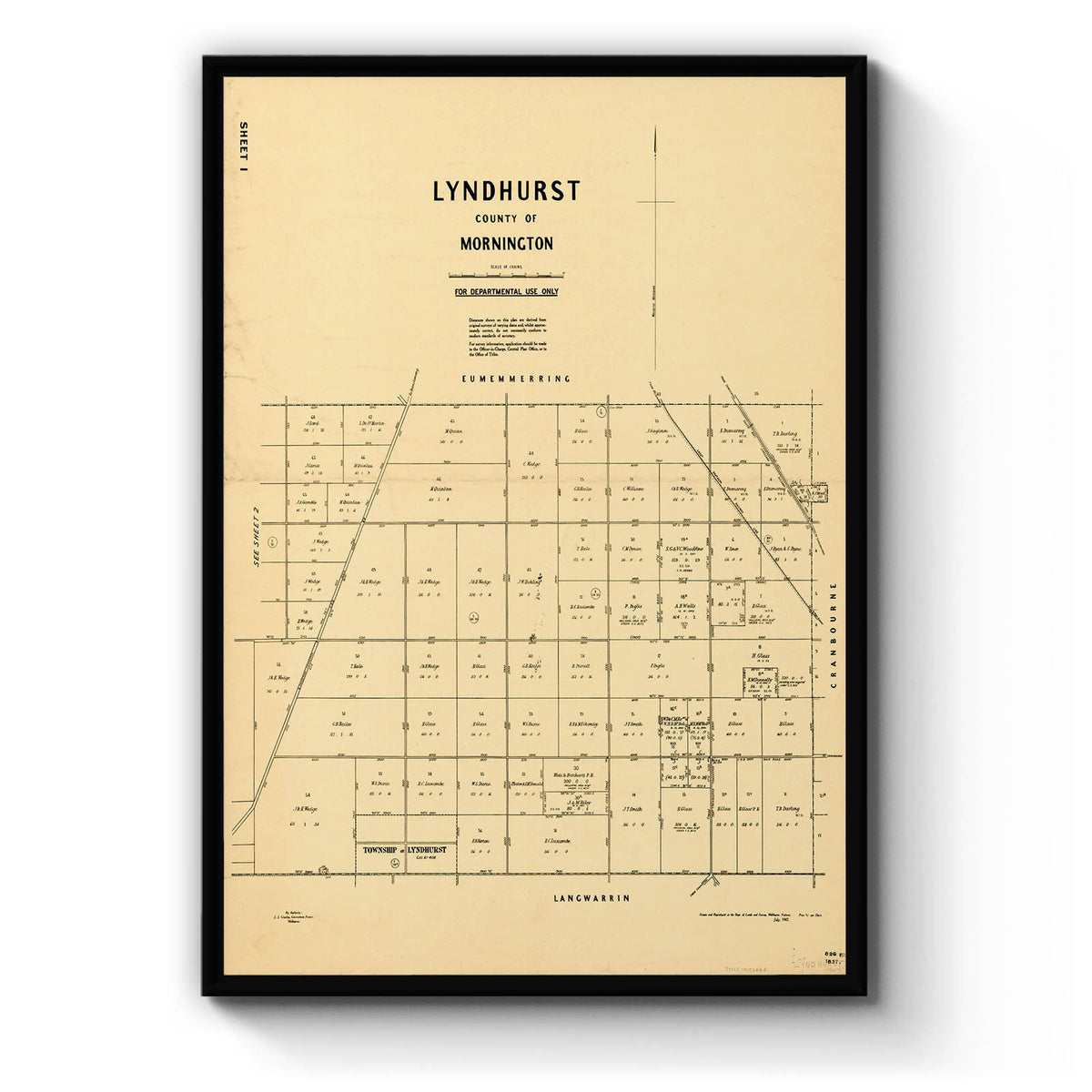 Lyndhurst, Victoria Australia Vintage Map #9 (1947) – Vintage Maps