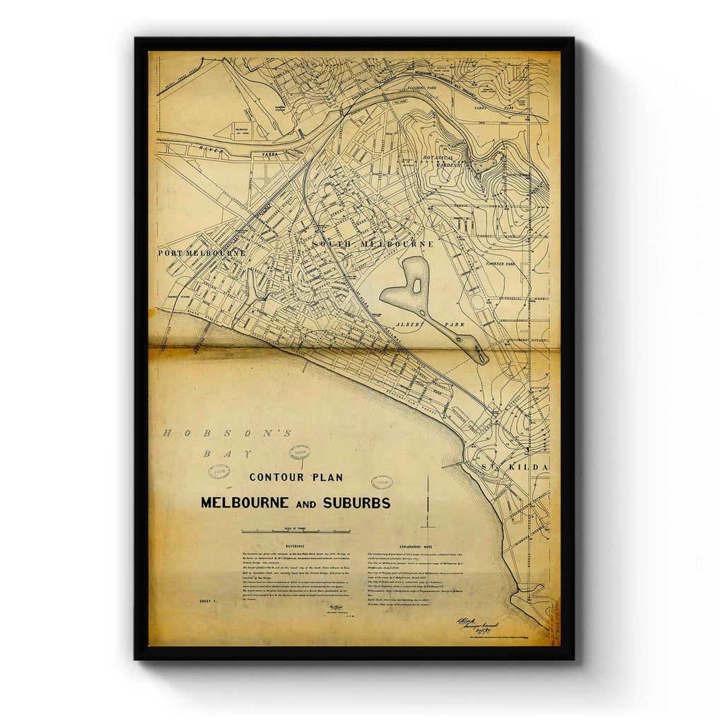 Middle Park, Victoria Vintage Maps