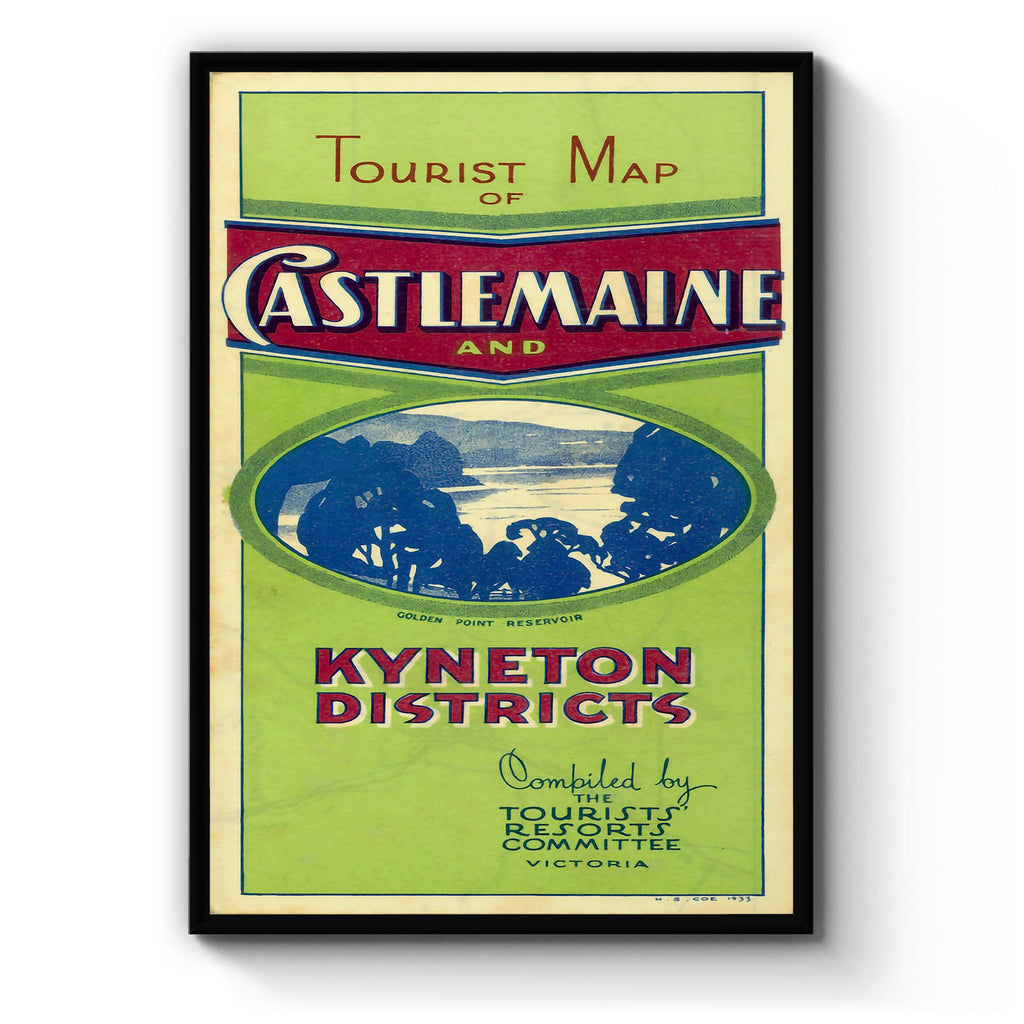 Castlemaine, Victoria Vintage Maps