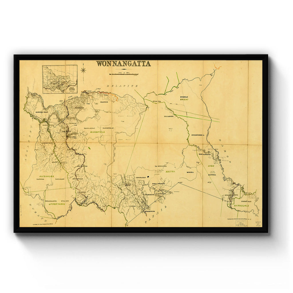 Howqua, Victoria Vintage Maps