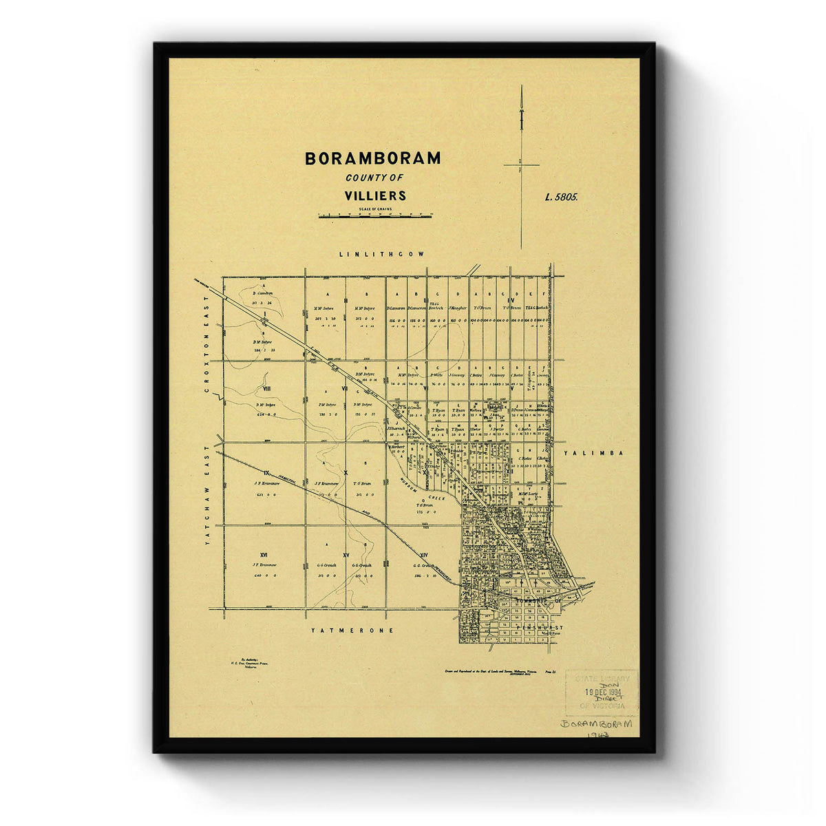 Penshurst, Victoria Australia Vintage Map #7 (1943) – Vintage Maps