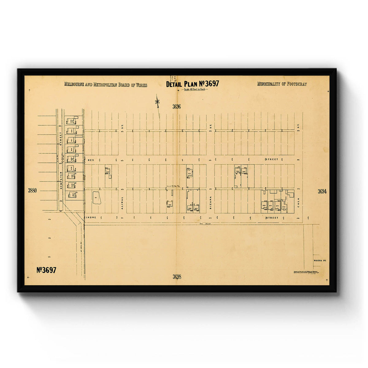 Footscray, Victoria Australia Vintage Map #111 (1946) – Vintage Maps