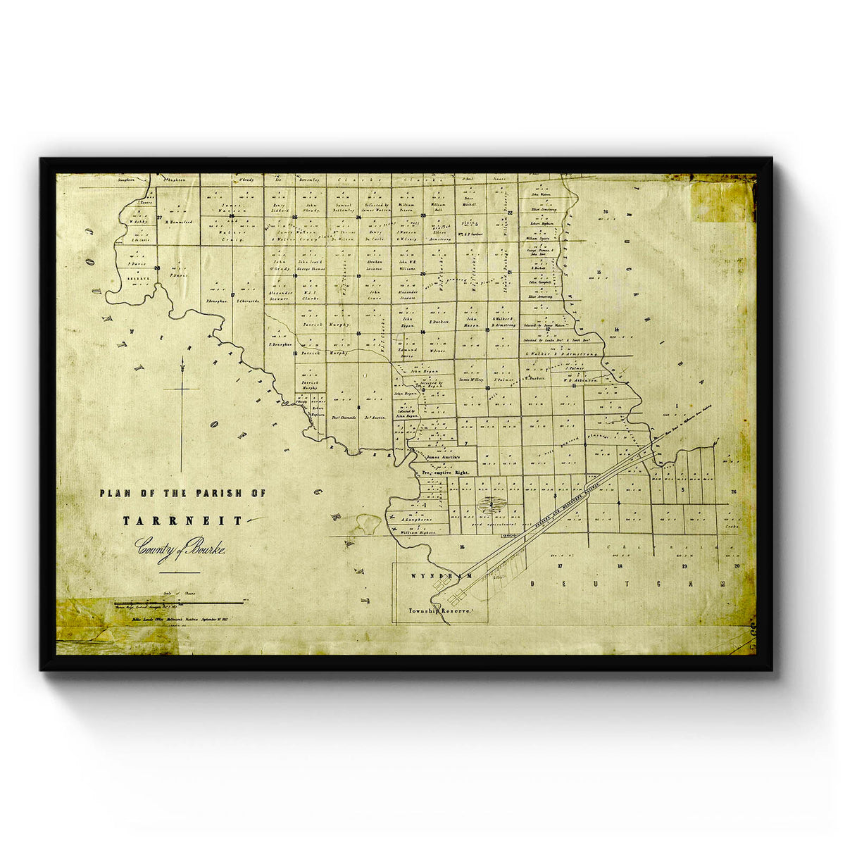 Wyndham, Victoria Australia Vintage Map #10 (1857) – Vintage Maps