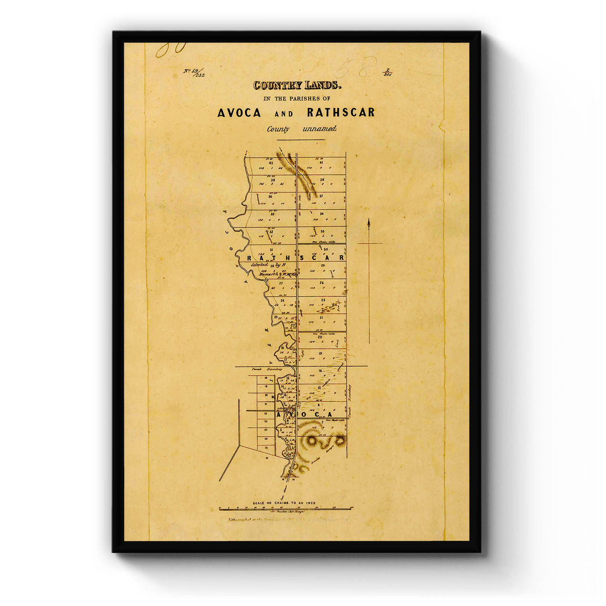 Avoca, Victoria Australia Vintage Map #1 (18--) – Vintage Maps