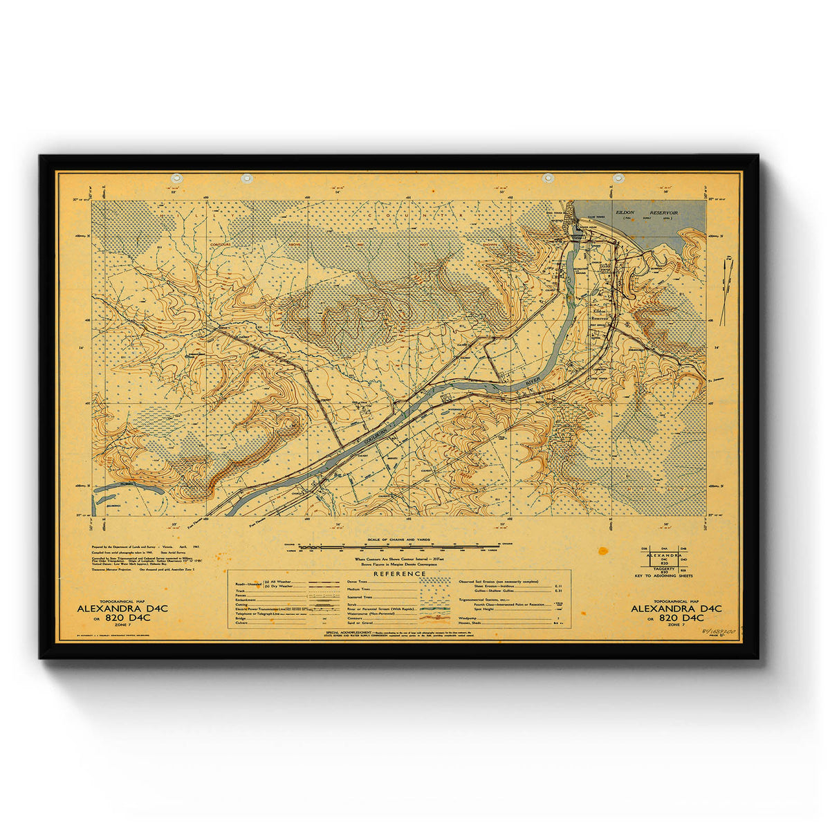 Eildon, Victoria Australia Vintage Map #3 (1947) – Vintage Maps