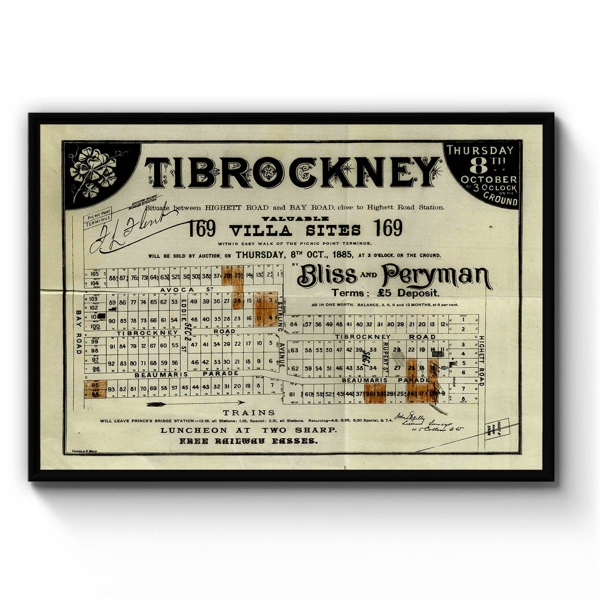 Highett, Victoria Australia Vintage Map #4 (1885) – Vintage Maps