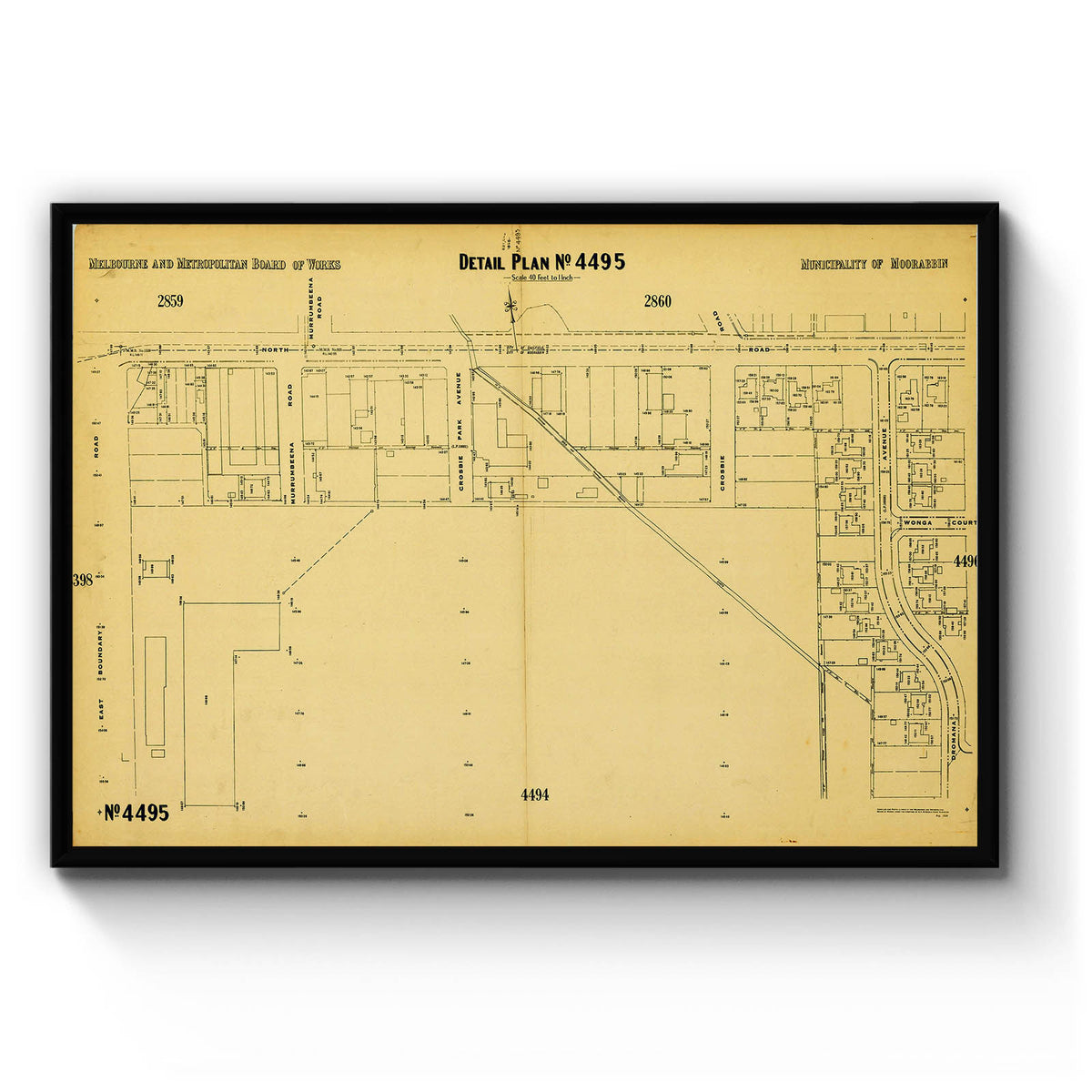 Bentleigh, Victoria Australia Vintage Map #1 (1956) – Vintage Maps