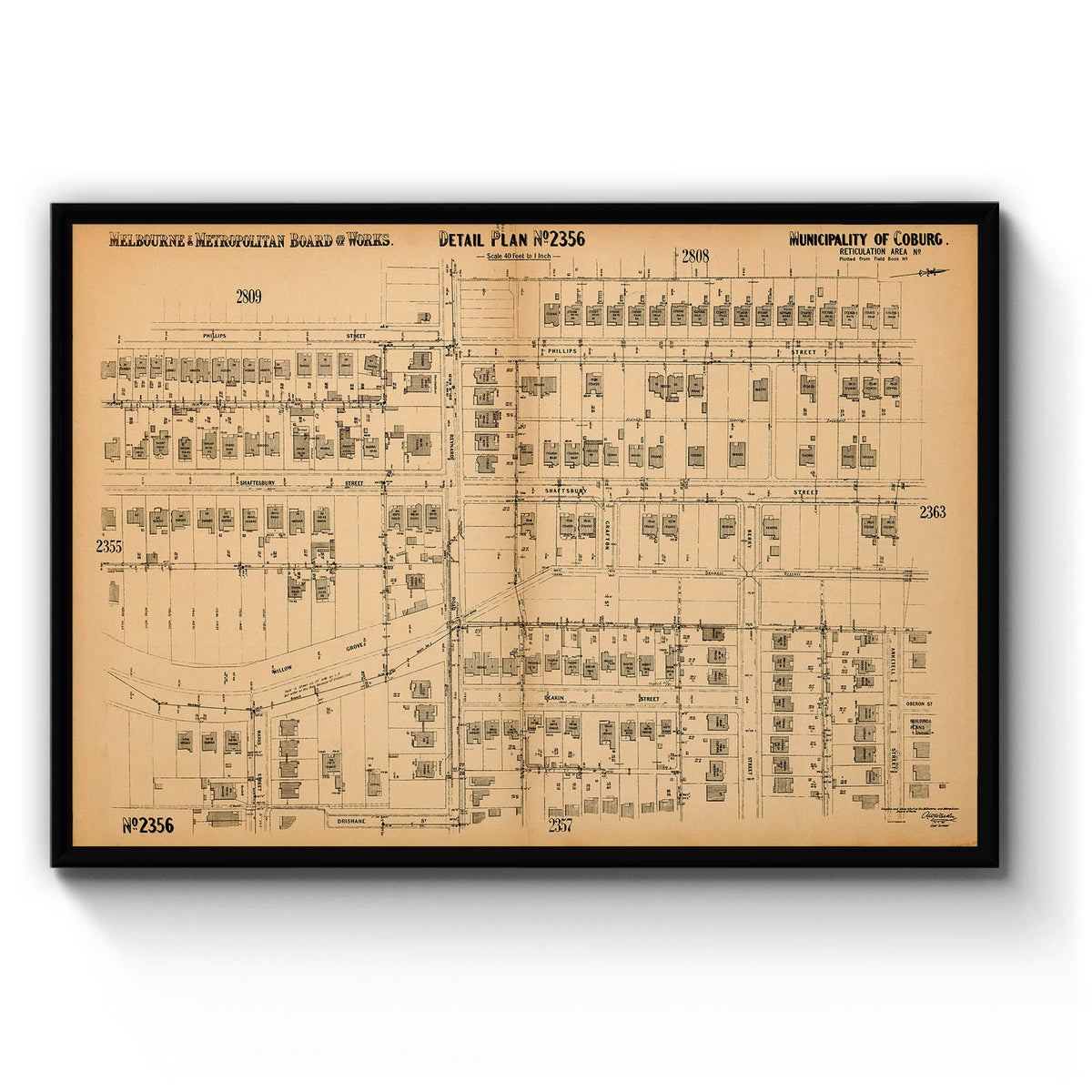 Coburg, Victoria Australia Vintage Map #99 (1935) – Vintage Maps