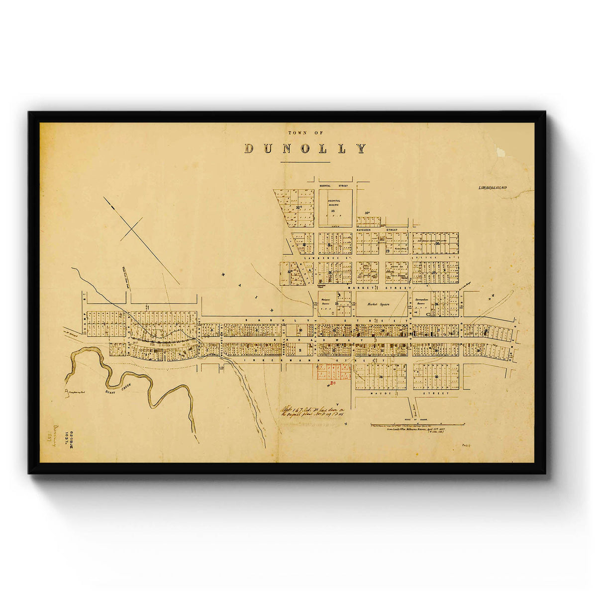 Dunolly, Victoria Australia Vintage Map #10 (1859) – Vintage Maps