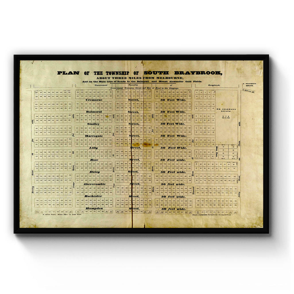 Braybrook, Victoria Vintage Maps