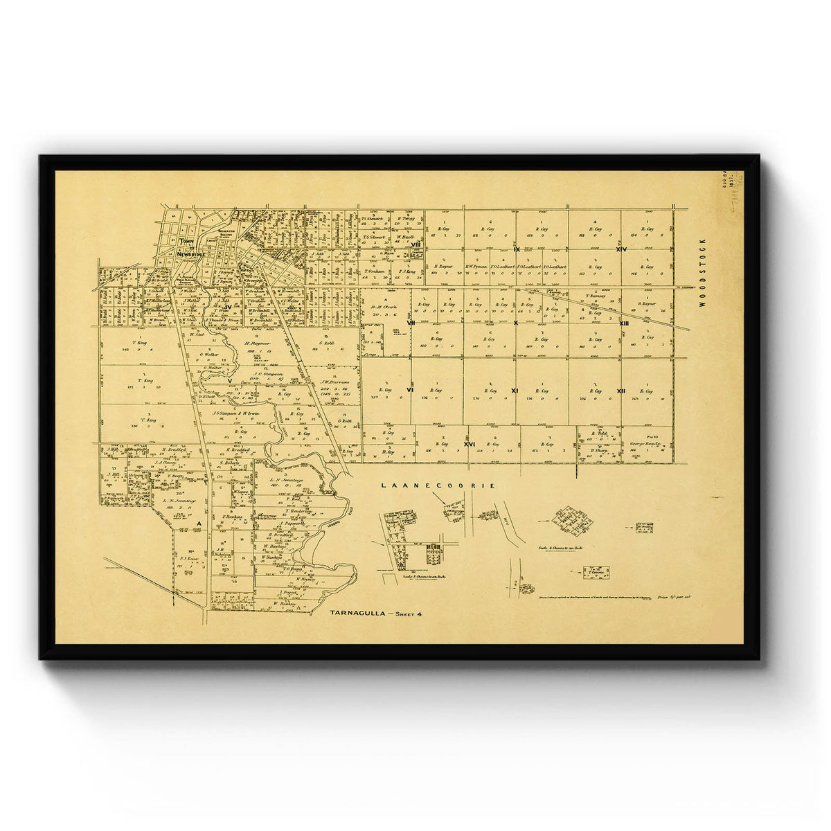 Newbridge, Victoria Australia Vintage Map #6 (1926) – Vintage Maps