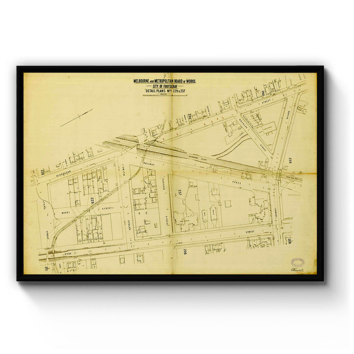 Footscray, Victoria Australia Vintage Map #51 (1895) – Vintage Maps