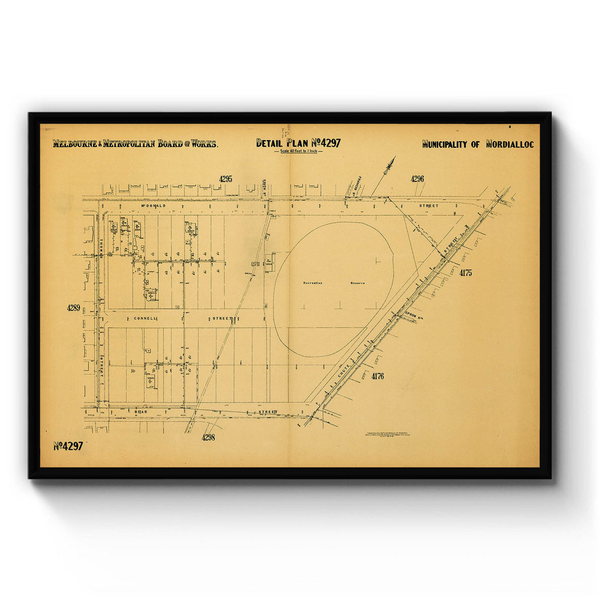 Mordialloc, Victoria Australia Vintage Map #68 (1940) – Vintage Maps