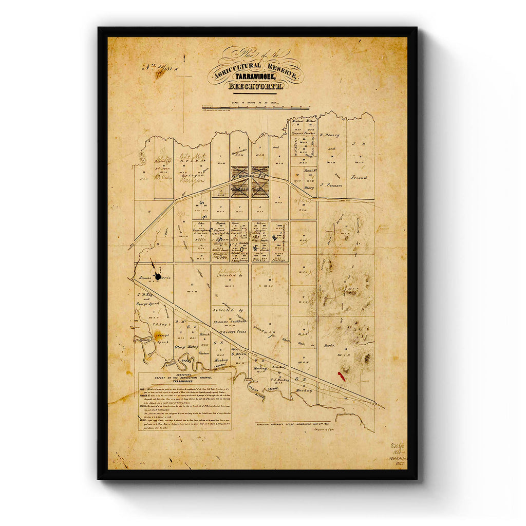 Beechworth, Victoria Vintage Maps