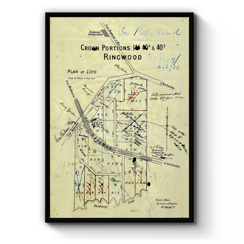 Ringwood, Victoria Vintage Maps