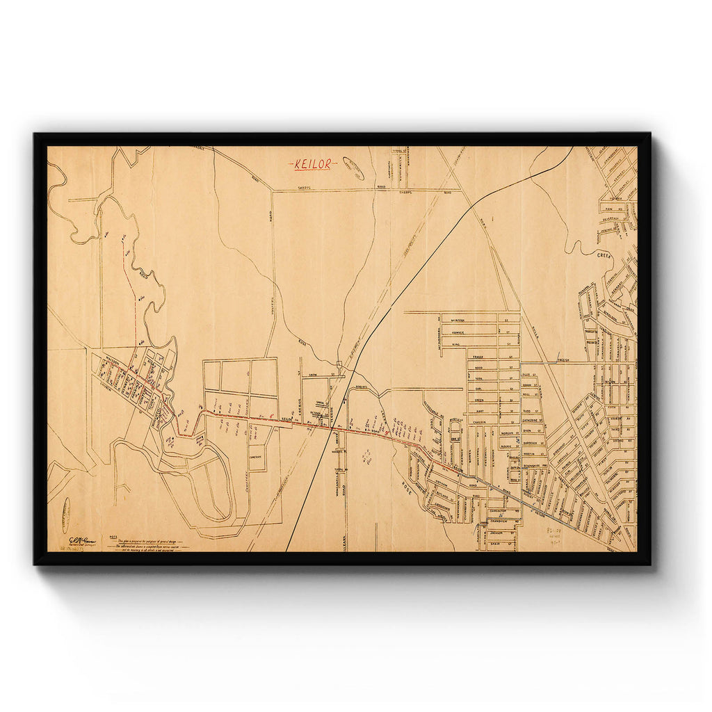 Keilor, Victoria Vintage Maps