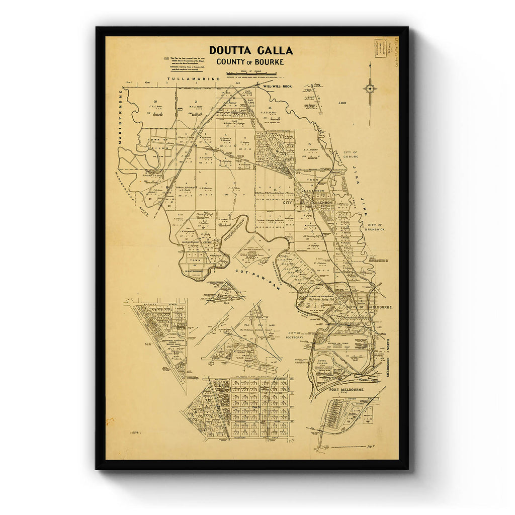 Essendon, Victoria Vintage Maps