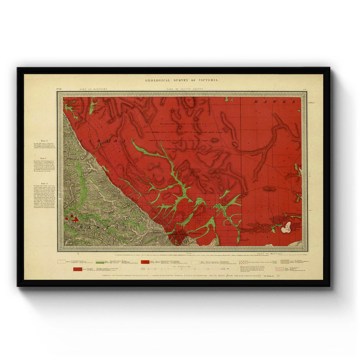 Elphinstone, Victoria Australia Vintage Map #5 (1860) – Vintage Maps